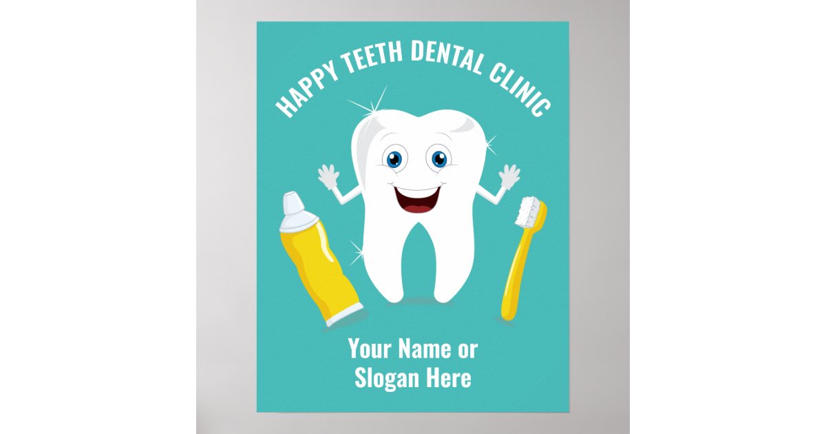 Custom text Dental poster | Zazzle