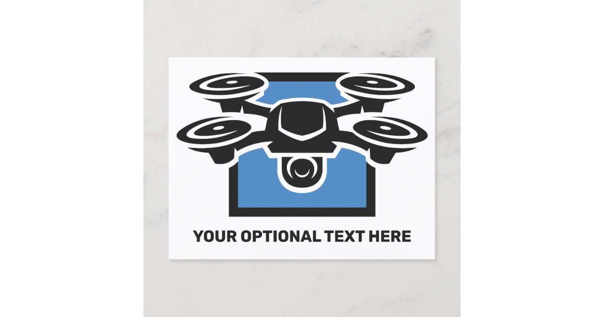 Custom Text Drone Postcard | Zazzle