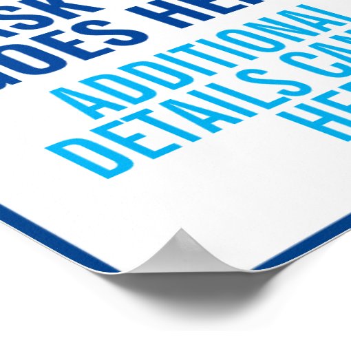 Custom Text Face Mask Rules Alert Business Poster | Zazzle