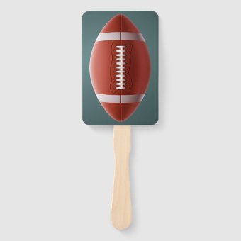 Custom text FOOTBALL hand fans | Zazzle