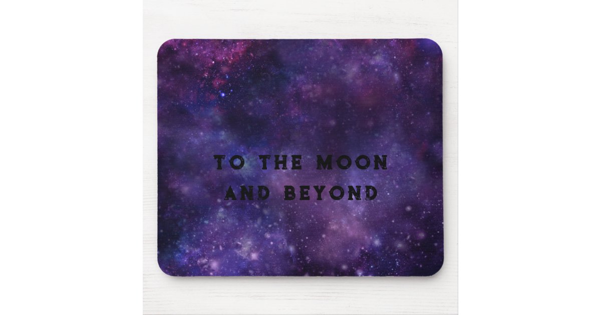 Custom Text Galaxy Design Mouse pad | Zazzle