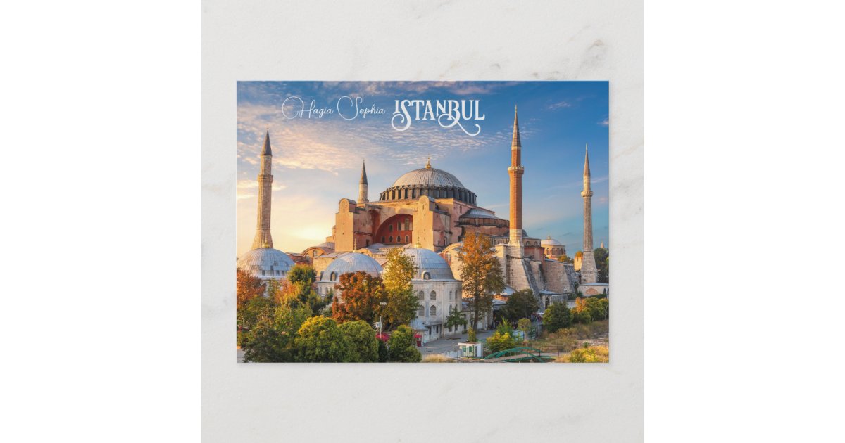 Custom Text Istanbul Postcard | Zazzle