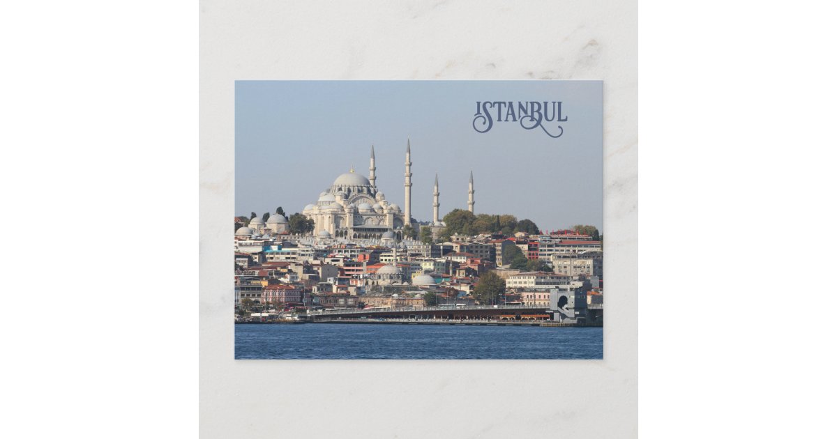 Custom Text Istanbul Postcard | Zazzle