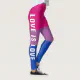 Custom Text LGBT Rainbow Bisexual Pride Flag Leggings | Zazzle