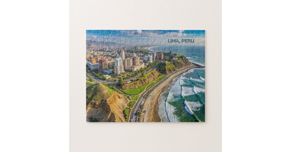 Custom Text Lima, Peru Jigsaw Puzzle | Zazzle