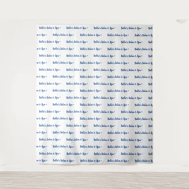 Custom Text Logo Event Backdrop Step and Repeat | Zazzle