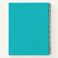 Custom Text Modern Stylish Sketch Teal Notebook | Zazzle
