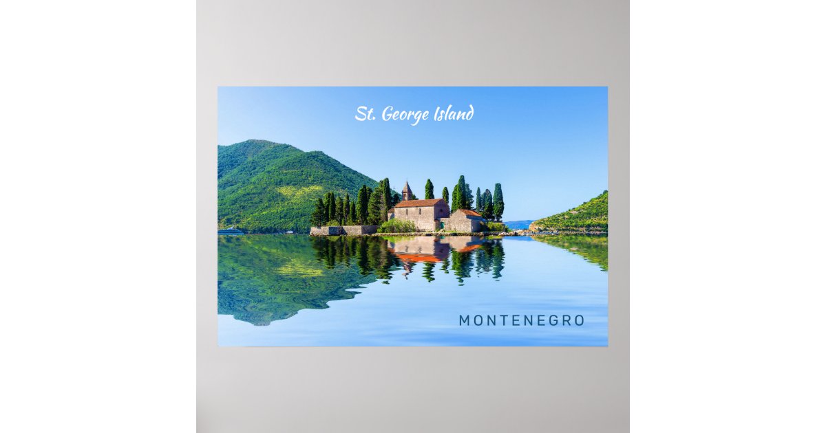 Custom Text Montenegro Poster | Zazzle
