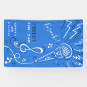 Custom Text Music Microphone banner | Zazzle