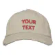 Custom Text / Name / Logo - Personalized Modern Embroidered Baseball ...