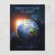 Custom Text Planet Earth Postcard | Zazzle
