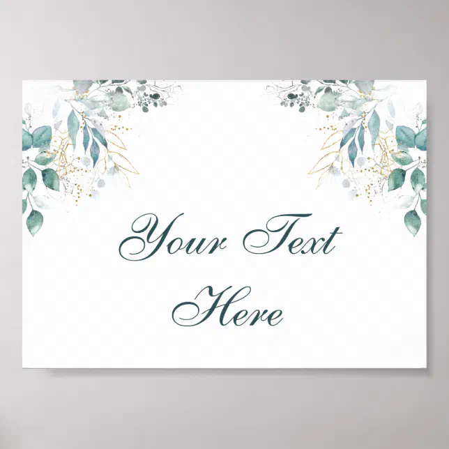 Custom Text Poster | Zazzle