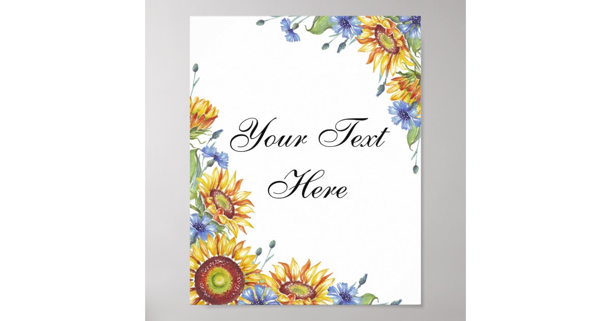 Custom Text Poster | Zazzle