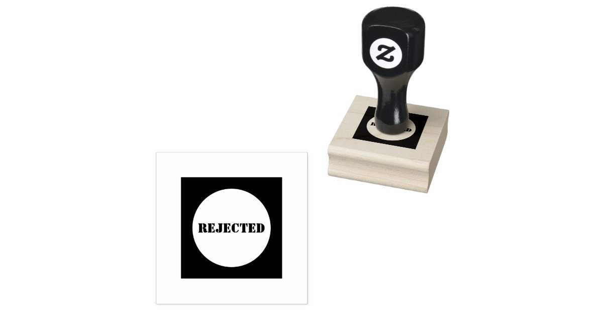 Custom Text REJECTED Printed Perfect Quality Check Rubber Stamp | Zazzle