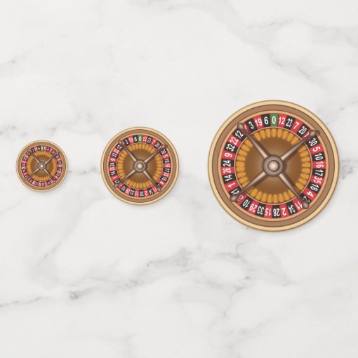 Custom text Roulette Wheel table confetti | Zazzle