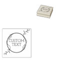 Custom Text Rubber Stamp | Zazzle