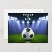 Custom text Soccer Stadium postcard | Zazzle