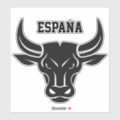 Custom text Stylized Bull Sticker | Zazzle