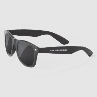 Custom Text Sunglasses Your Promotional Business | Zazzle