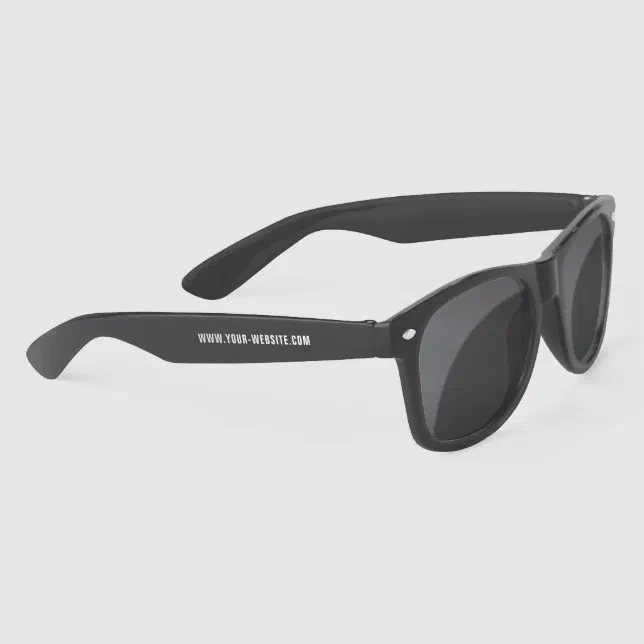 Custom Text Sunglasses Your Promotional Business | Zazzle