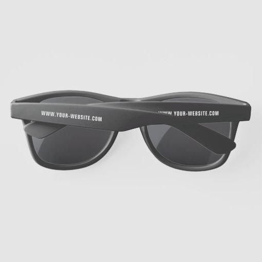 Custom Text Sunglasses Your Promotional Business | Zazzle