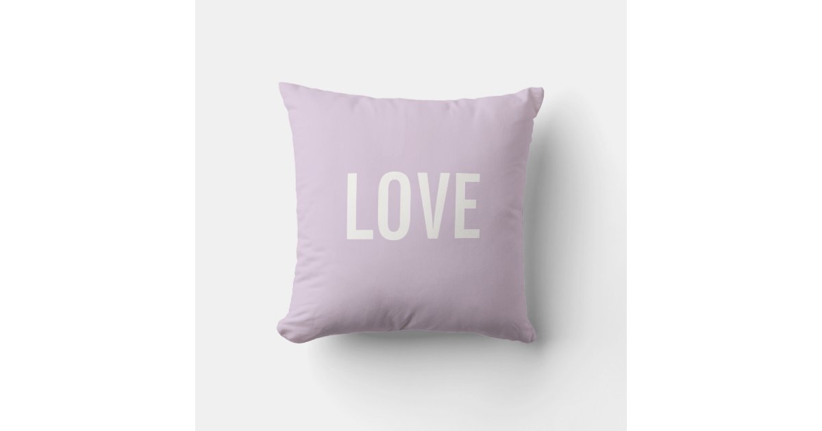 Custom Text Throw Pillows Template | LOVE | Zazzle