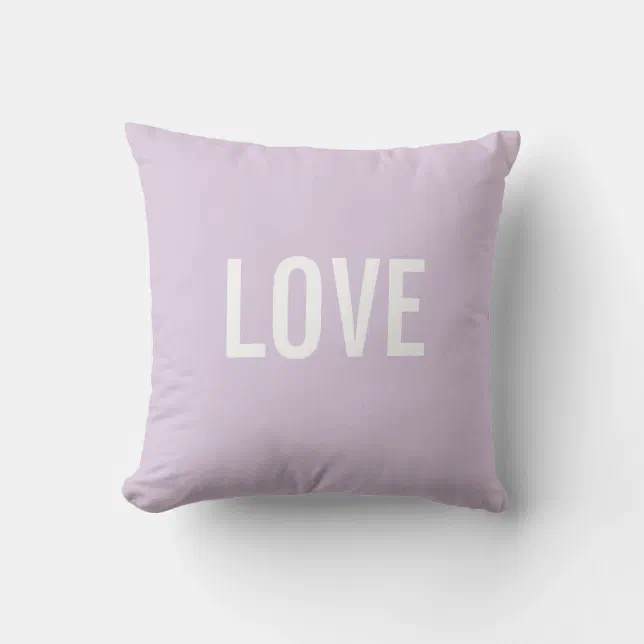 Custom Text Throw Pillows Template | LOVE | Zazzle