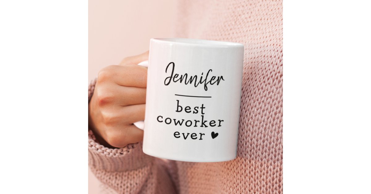 Custom Text Work Bestie Coworker Colleague Fun Coffee Mug | Zazzle