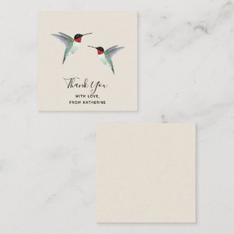 Custom Thank You Hummingbird Note Card | Zazzle