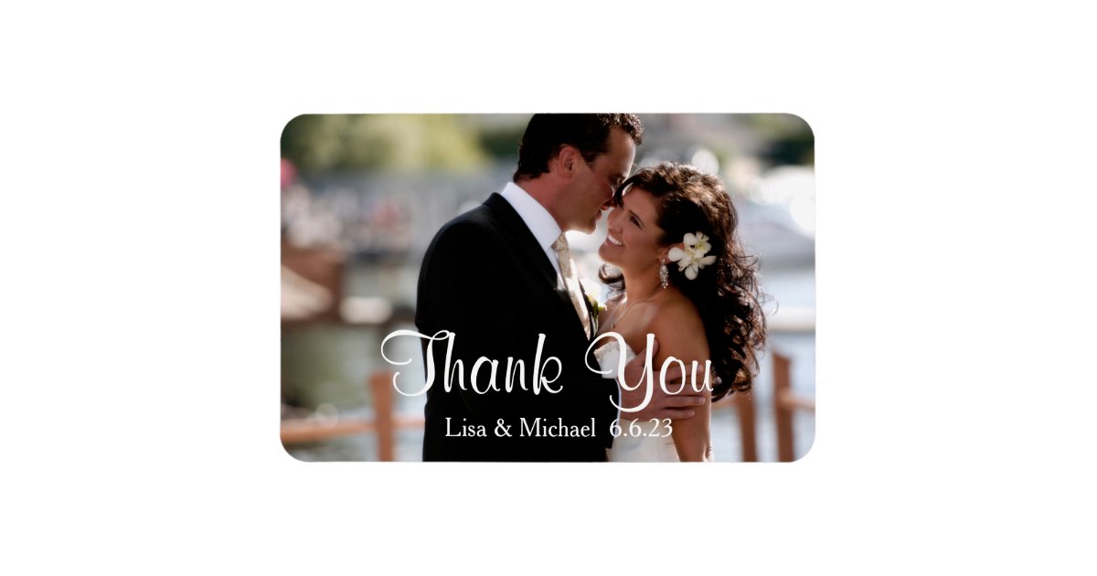 Custom Thank You Magnet | Zazzle