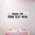 Custom Thank You sign banner with Chicago flag | Zazzle