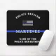 Custom Thin Blue Line Police Officer Appreciation Mouse Pad | Zazzle