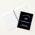 Custom Thin Blue Line Police Officer Flag Cop Notebook | Zazzle