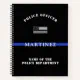 Custom Thin Blue Line Police Officer Flag Cop Notebook | Zazzle