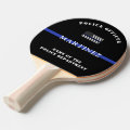 Custom Thin Blue Line Police Officer US Flag Cop Ping Pong Paddle | Zazzle