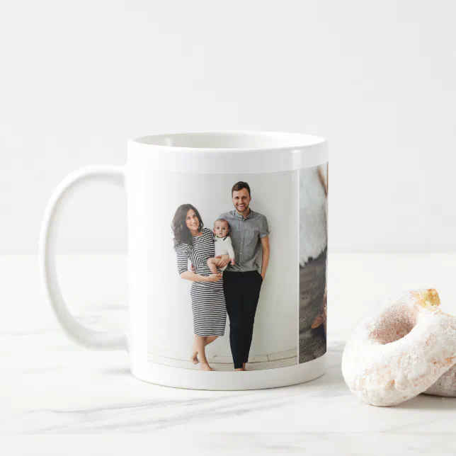 Custom Three Photo Collage Mug | Zazzle