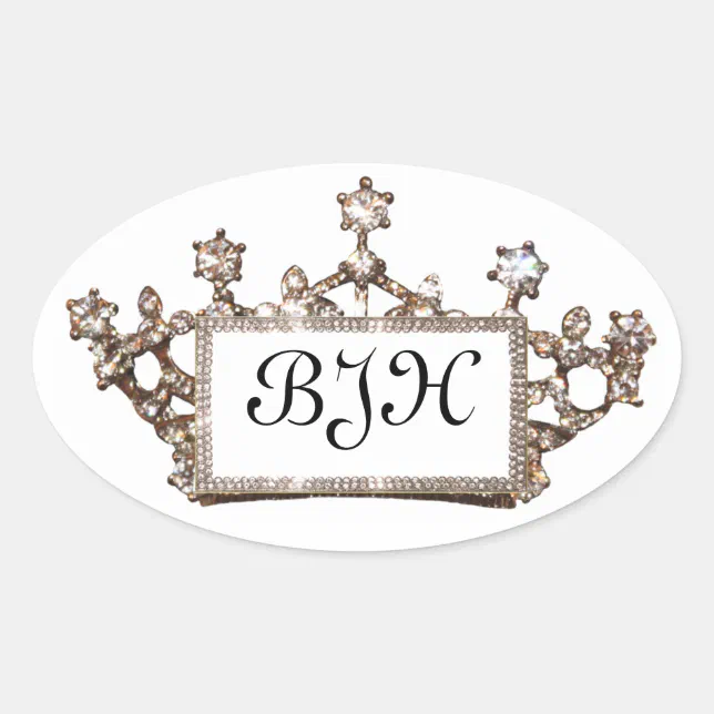 Custom Tiara Label Stickers | Zazzle