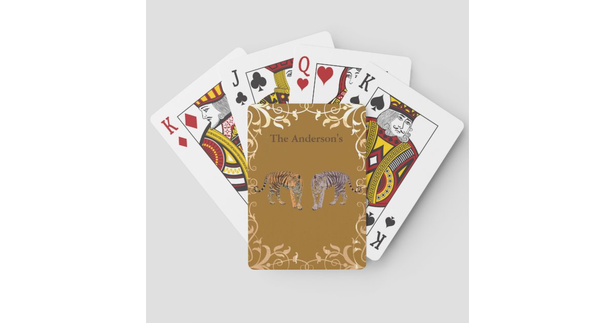 Custom Tiger Playing Card Deck | Zazzle