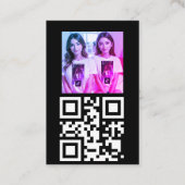 Custom tik tok logo profile picture and QR code Business Card | Zazzle