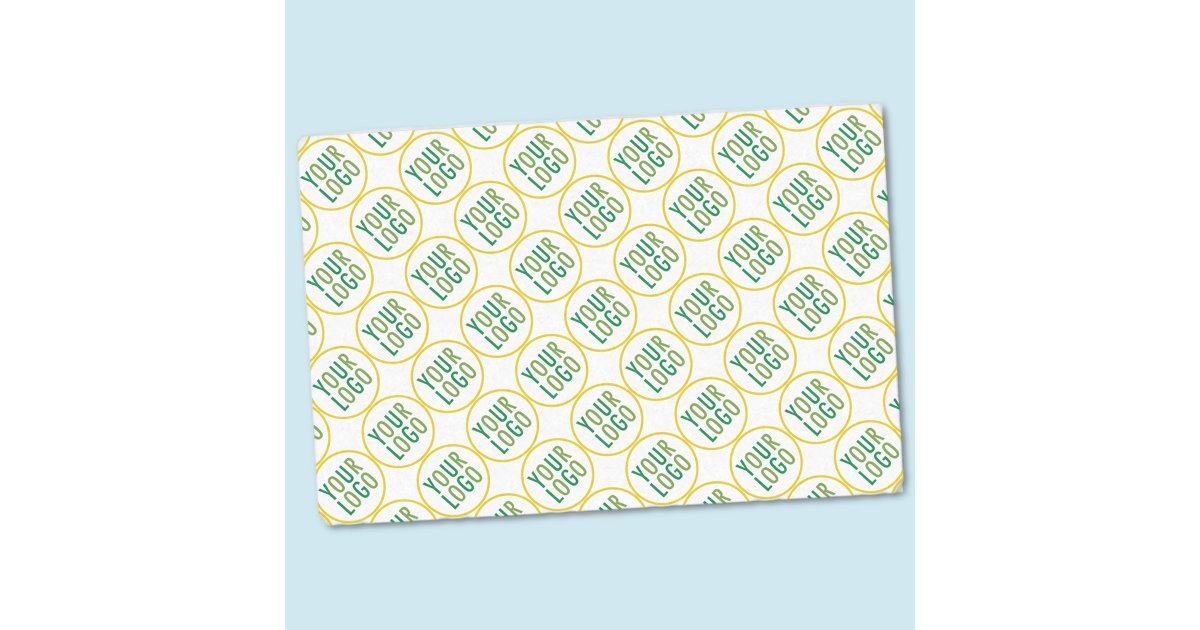 Custom Tissue Paper Promotional Company Logo Bulk | Zazzle