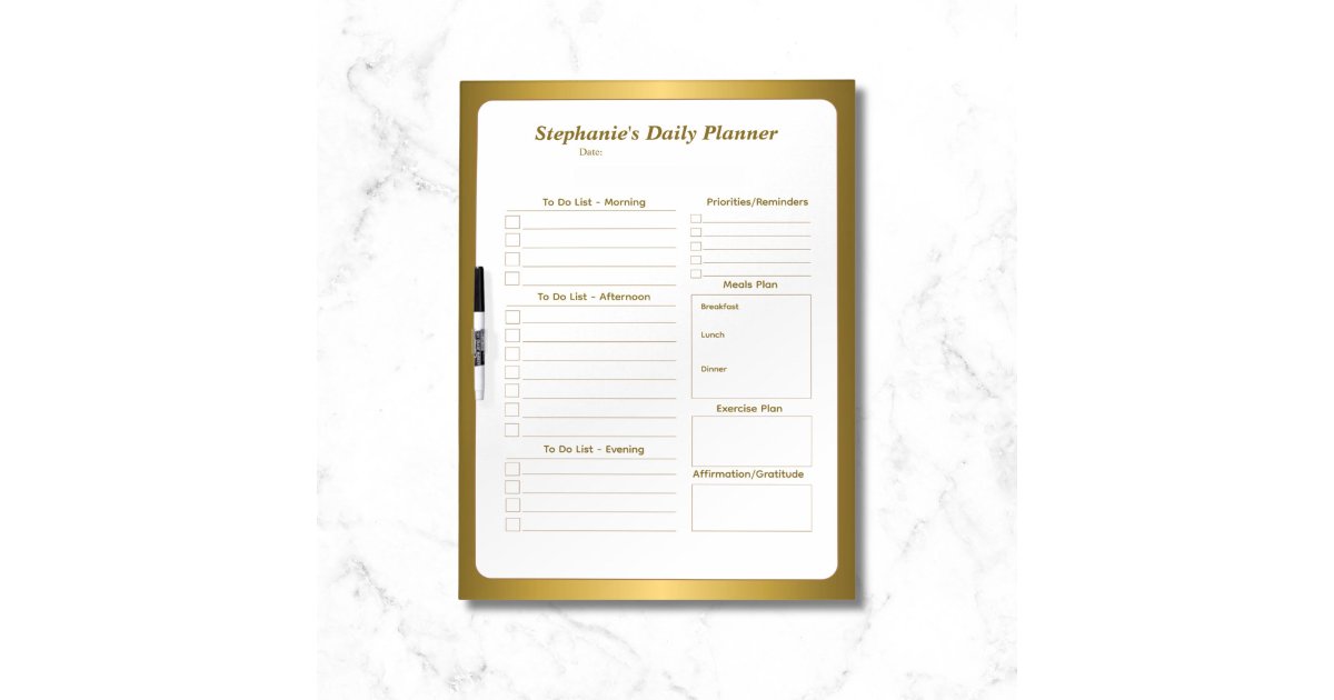 Custom To Do List Dry Erase Board | Zazzle