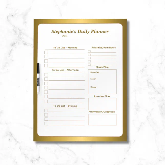 Custom To Do List Dry Erase Board | Zazzle