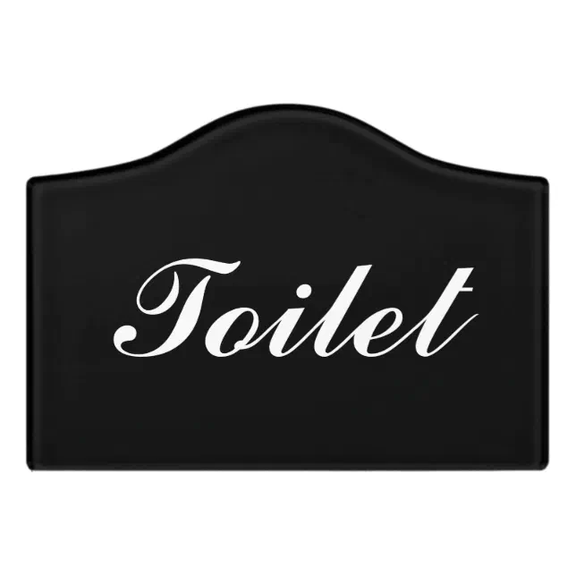 Custom toilet restroom washroom bathroom door sign | Zazzle