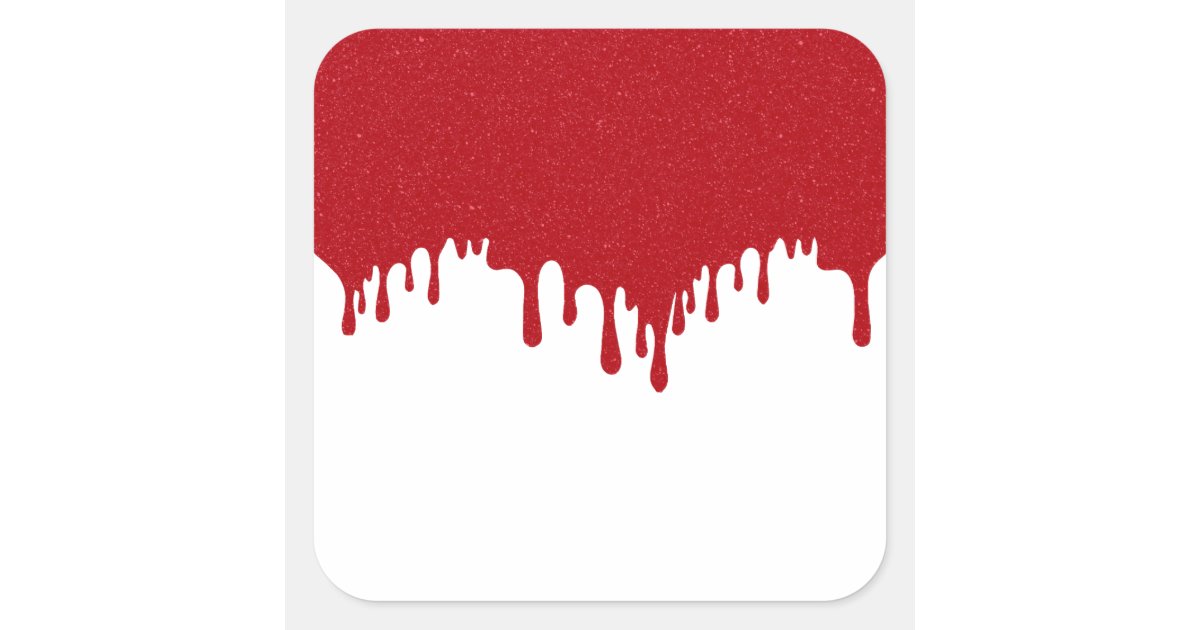 Custom Tomato Red Drip Stickers – Editable Design | Zazzle