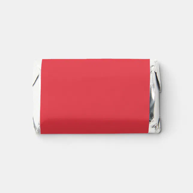 Custom Tomato Red Mini Chocolate Wrappers Hershey's Miniatures | Zazzle