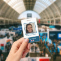 Custom tour guide photo name langage badge ID card | Zazzle