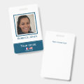 Custom tour guide photo name langage badge ID card | Zazzle
