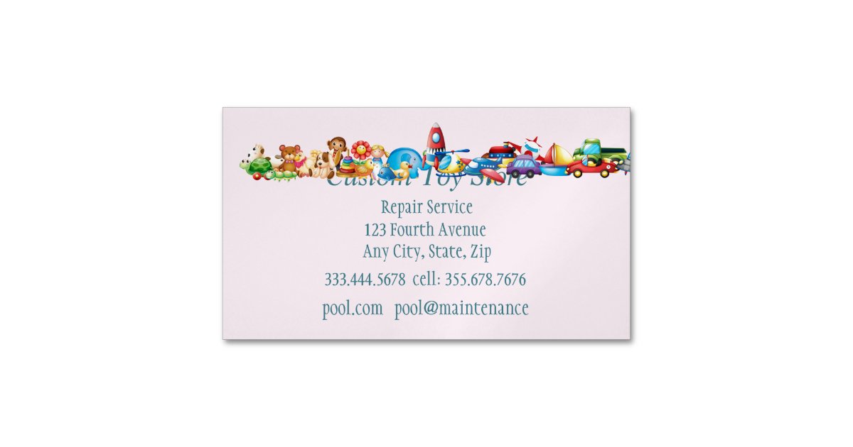 Custom Toy Shop Business Card | Zazzle