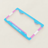 Custom Transgender Pride Flag License Plate Frame | Zazzle