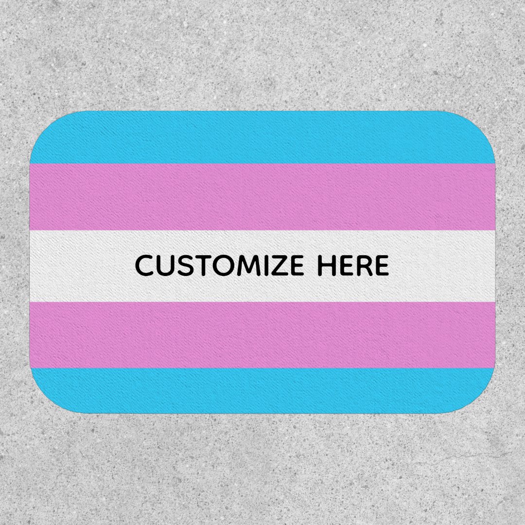 Custom Transgender Pride Flag Patch | Zazzle